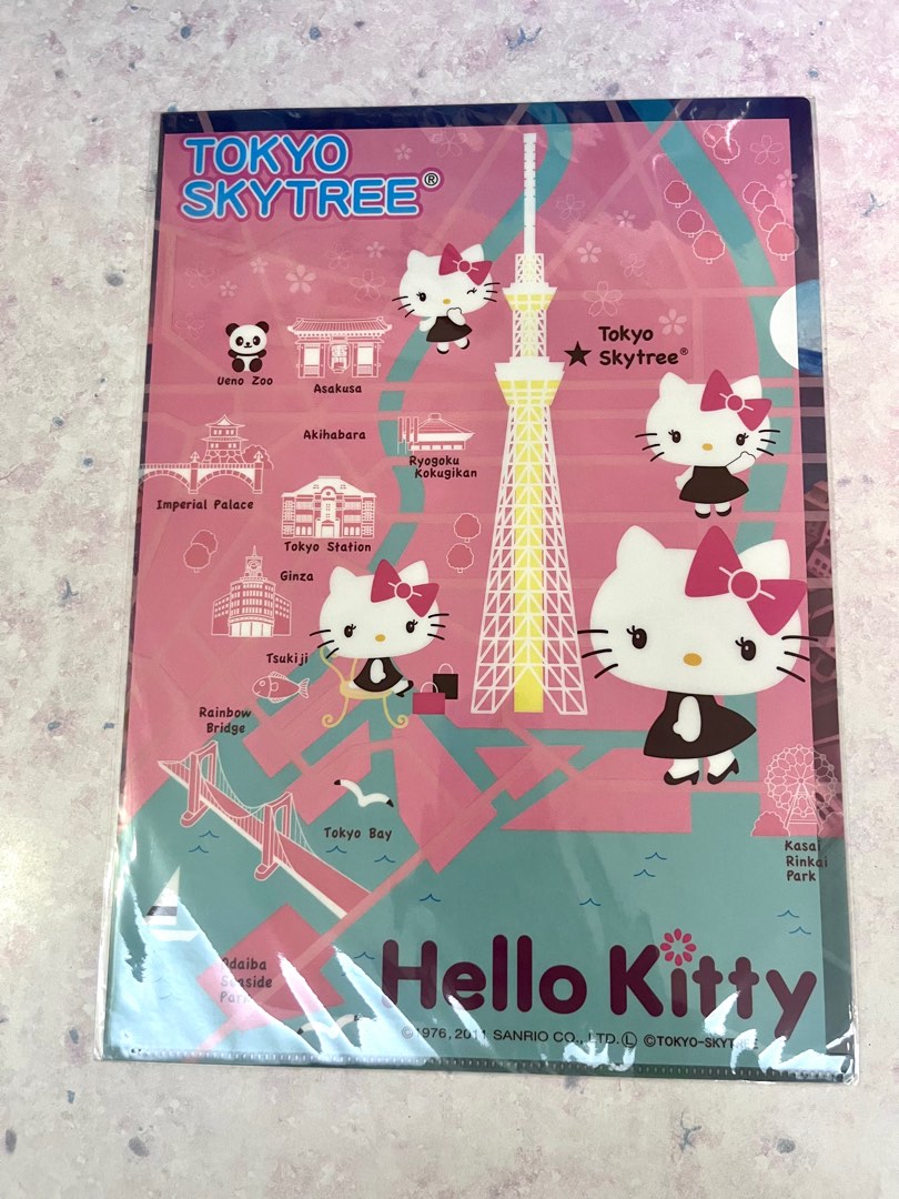 Hello Kitty Tokyo Skytree File, 興趣及遊戲, 手作＆自家設計, 其他 - Carousell