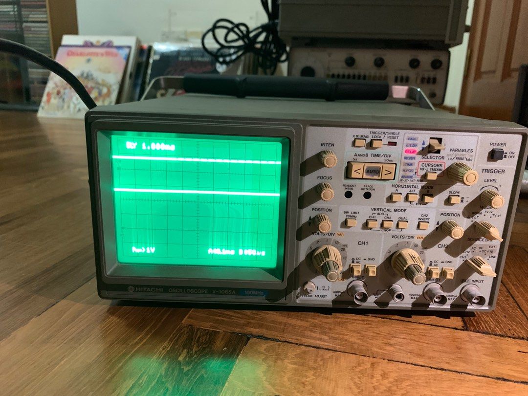 HITACHI V-1065 100MHZ OSCILLOSCOPE V1065, Audio, Other Audio Equipment ...