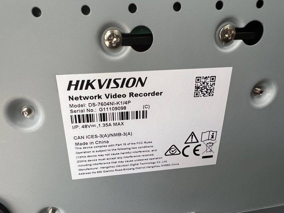 Hk vision network video recorder, 電腦＆科技, 電腦周邊及配件, 硬碟及儲存器 - Carousell