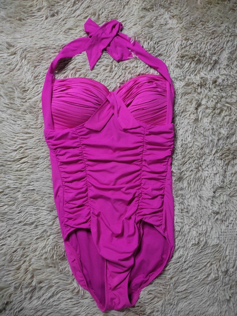 Hot Pink One Piece Swimsuit On Carousell
