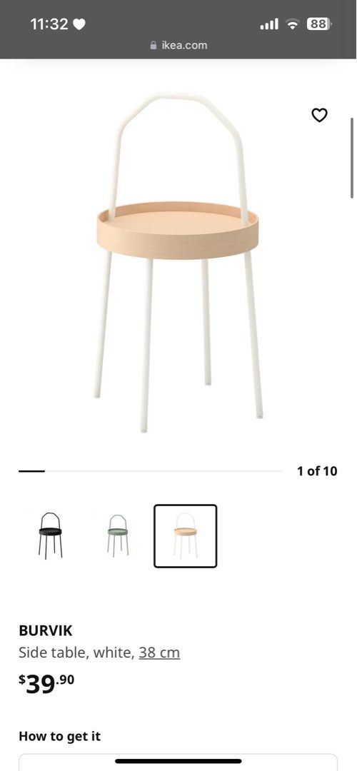 ikea burvik, Furniture & Home Living, Furniture, Tables & Sets on Carousell