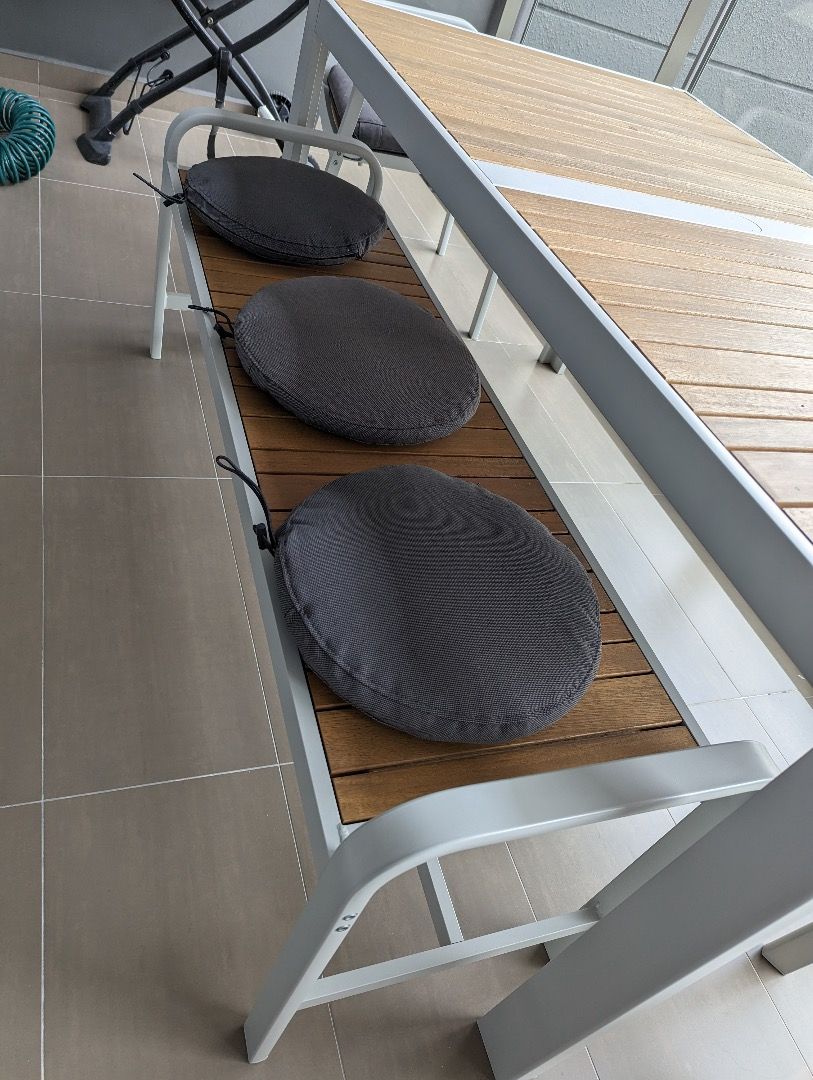 IKEA Sjalland Table, Bench & Chairs, Furniture & Home Living, Outdoor ...