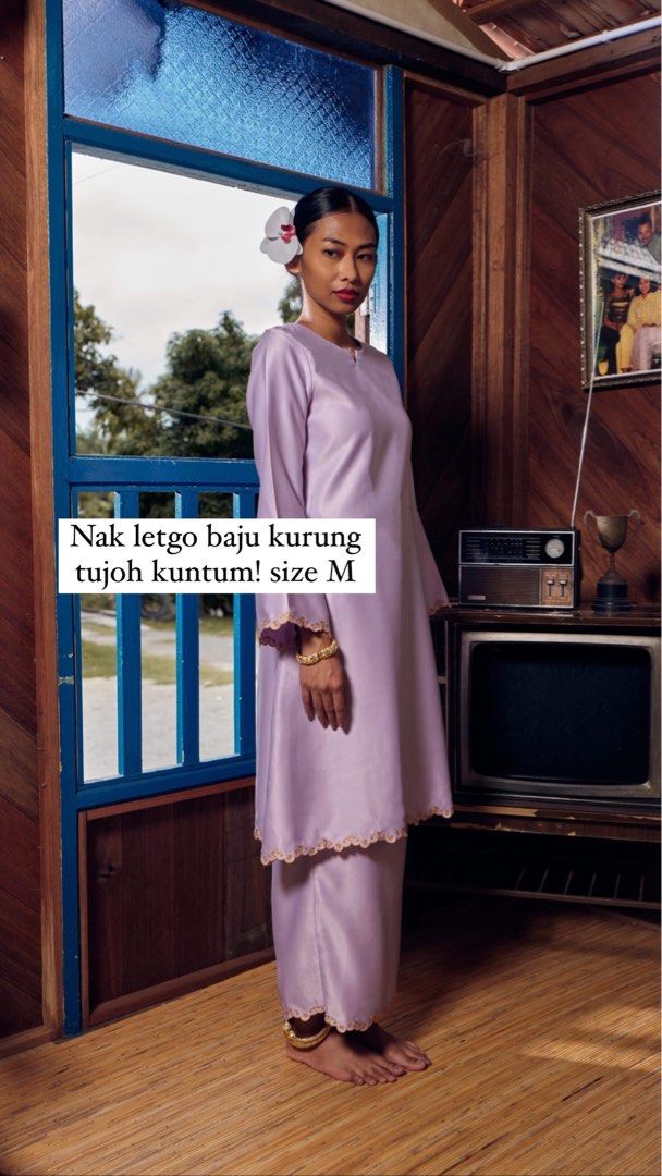 Inong Raya Tujoh Kuntum, Women's Fashion, Muslimah Fashion, Baju Kurung ...