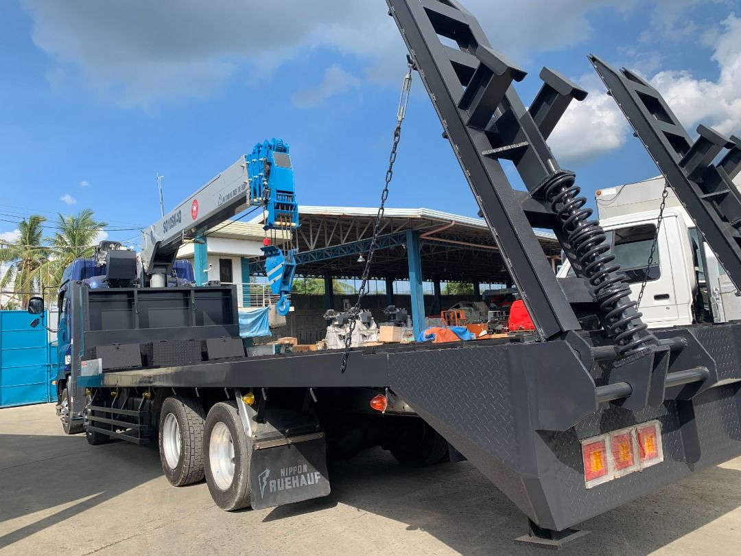 ISUZU 12-WHEELER SELFLOADING W/WINCH, 10TONS CRANE, Special Vehicles ...