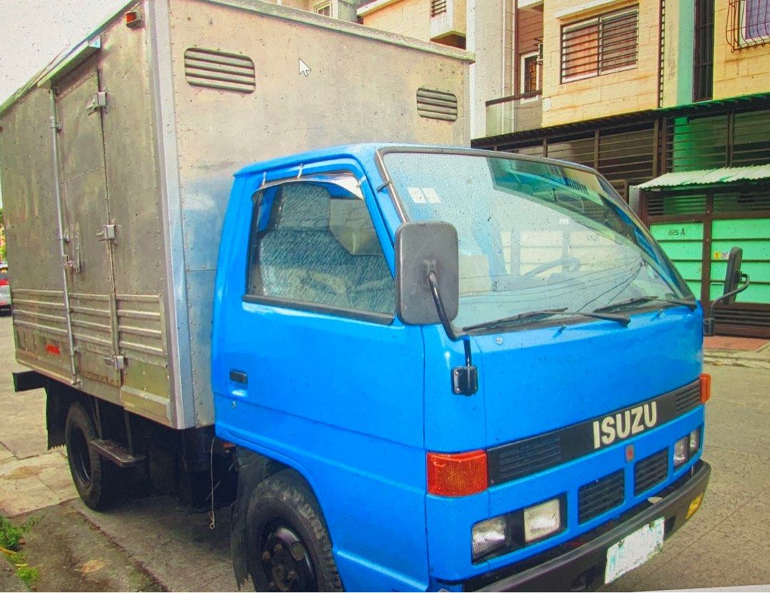Isuzu ELF NKR Aluminum Van, Cargo Dropside Trucks, Double Cab, Mini ...