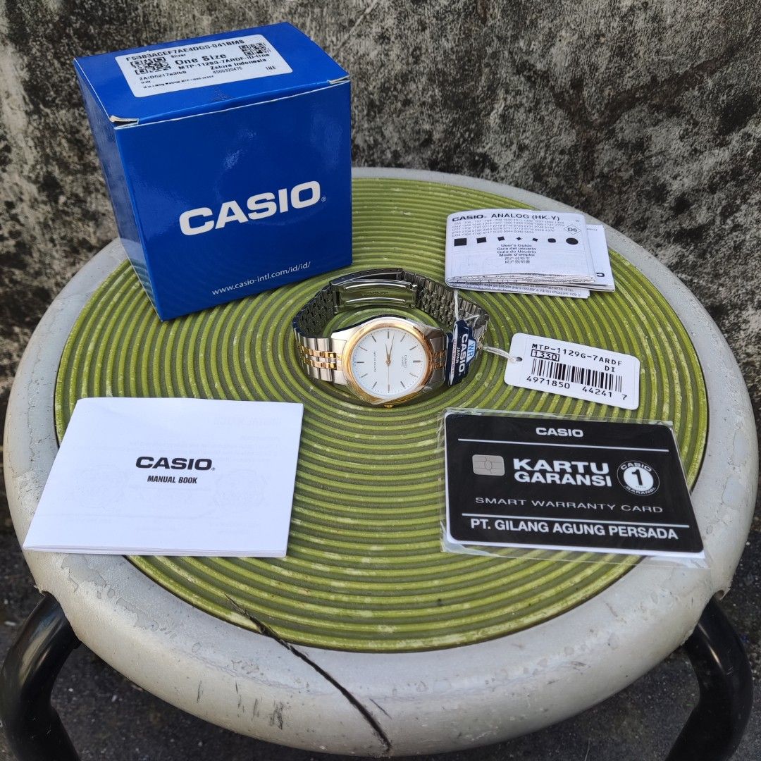 Jam Casio MTP-1129-7ARDF, Fesyen Pria, Jam Tangan di Carousell