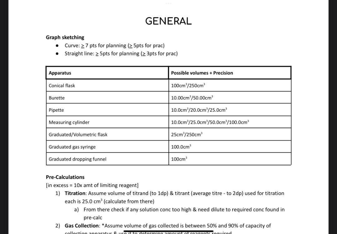 JC Chemistry Practical Ultimate Cheatsheet NOTES, Hobbies & Toys, Books ...