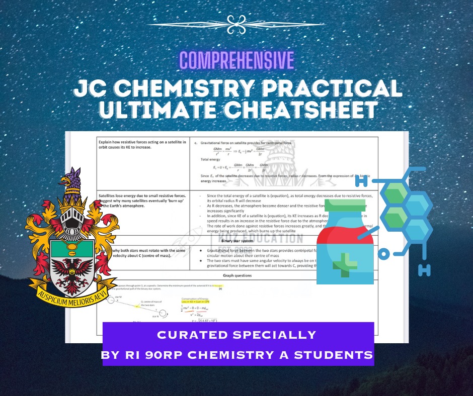 JC Chemistry Practical Ultimate Cheatsheet NOTES, Hobbies & Toys, Books ...