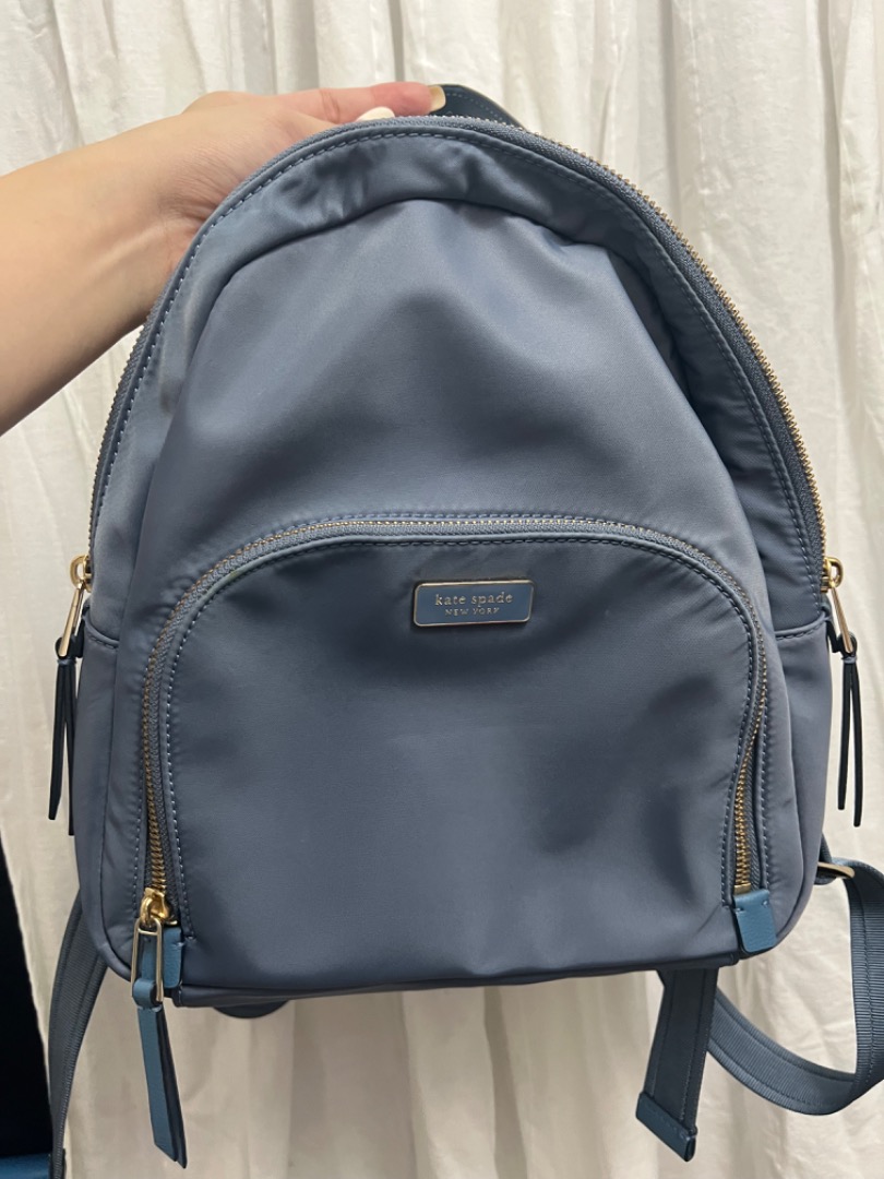 Kate Spade Medium Nylon Backpack - Light Blue on Carousell