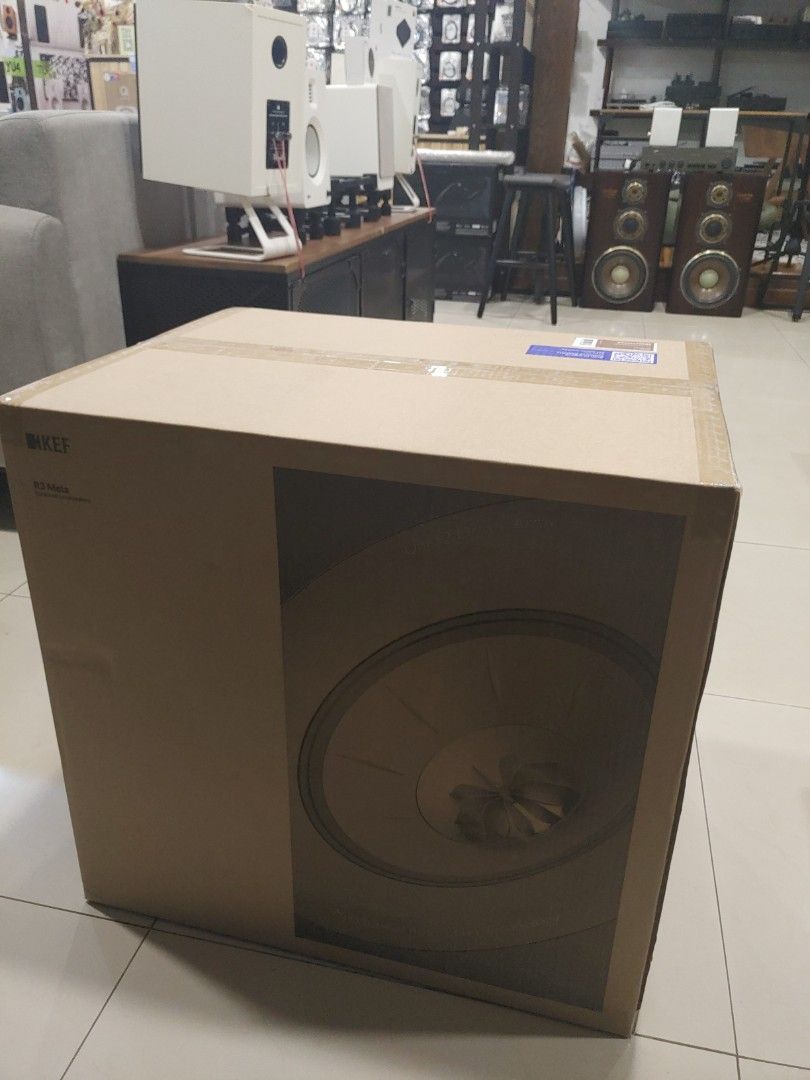 Kef R3 Meta (Walnut) True Three-way Design High Fidelity Bookshelf ...