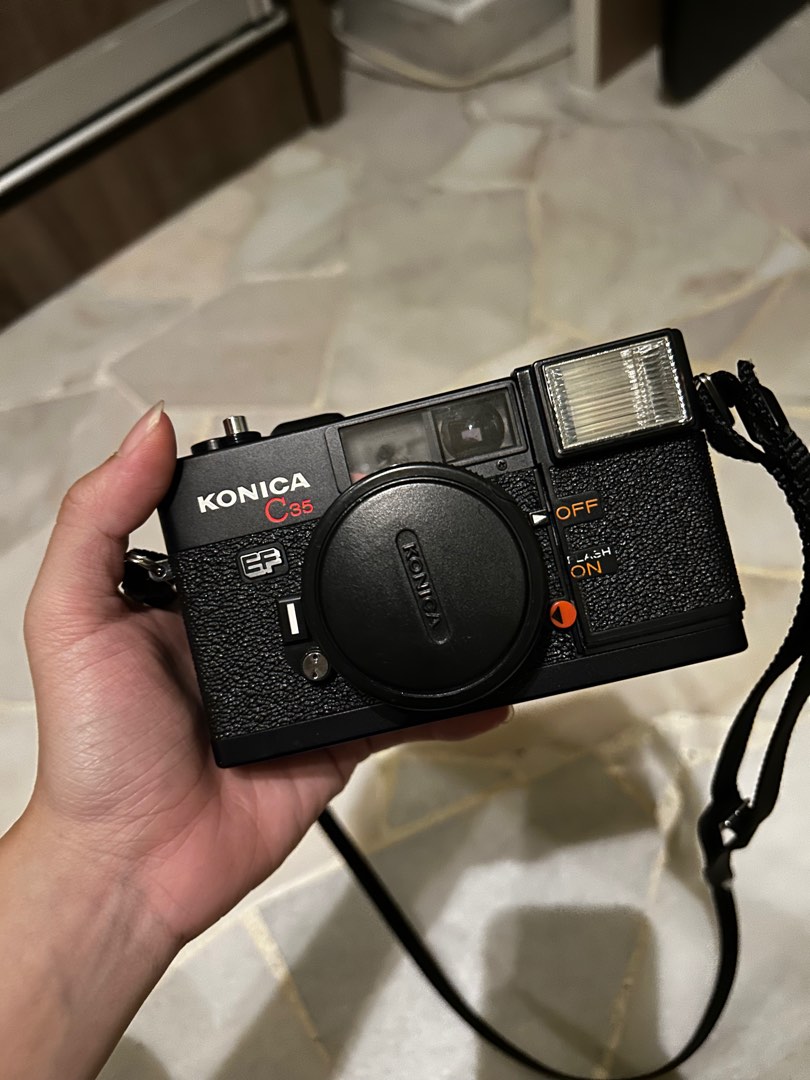 konica c35 film camera, Photography, Cameras on Carousell