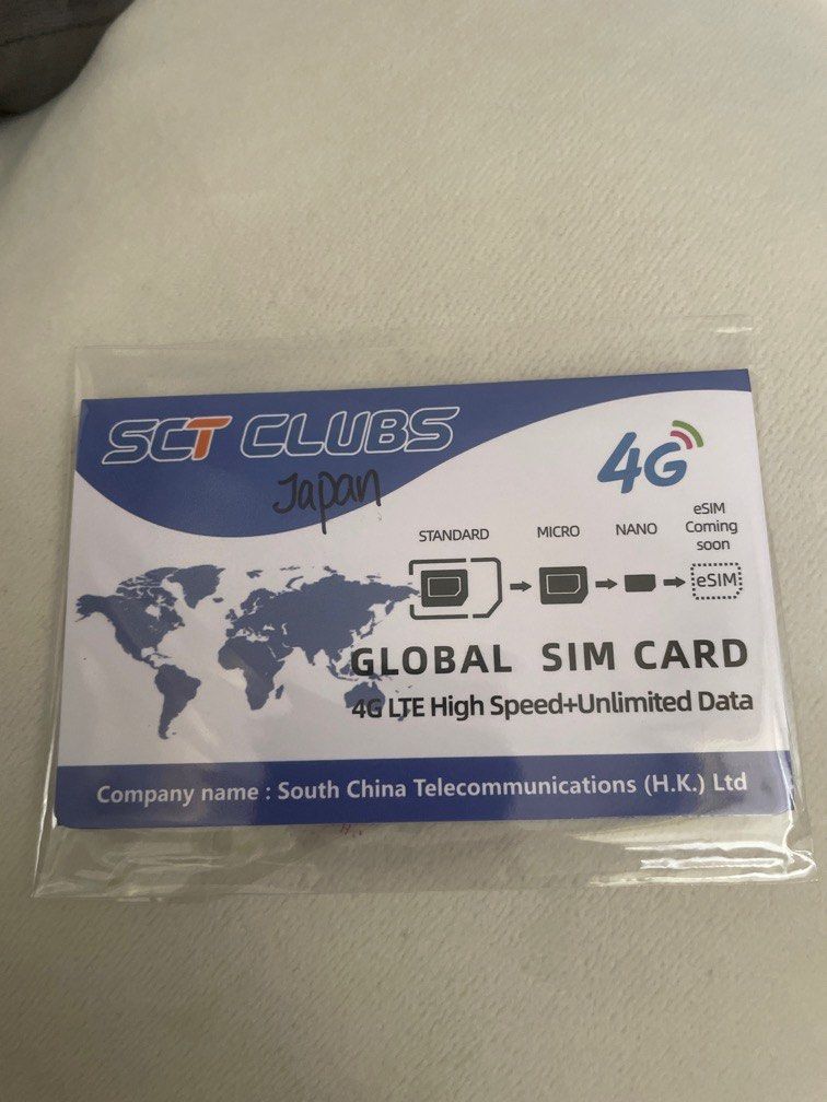 Korea and Japan temporary sim card, Mobile Phones & Gadgets, Mobile ...
