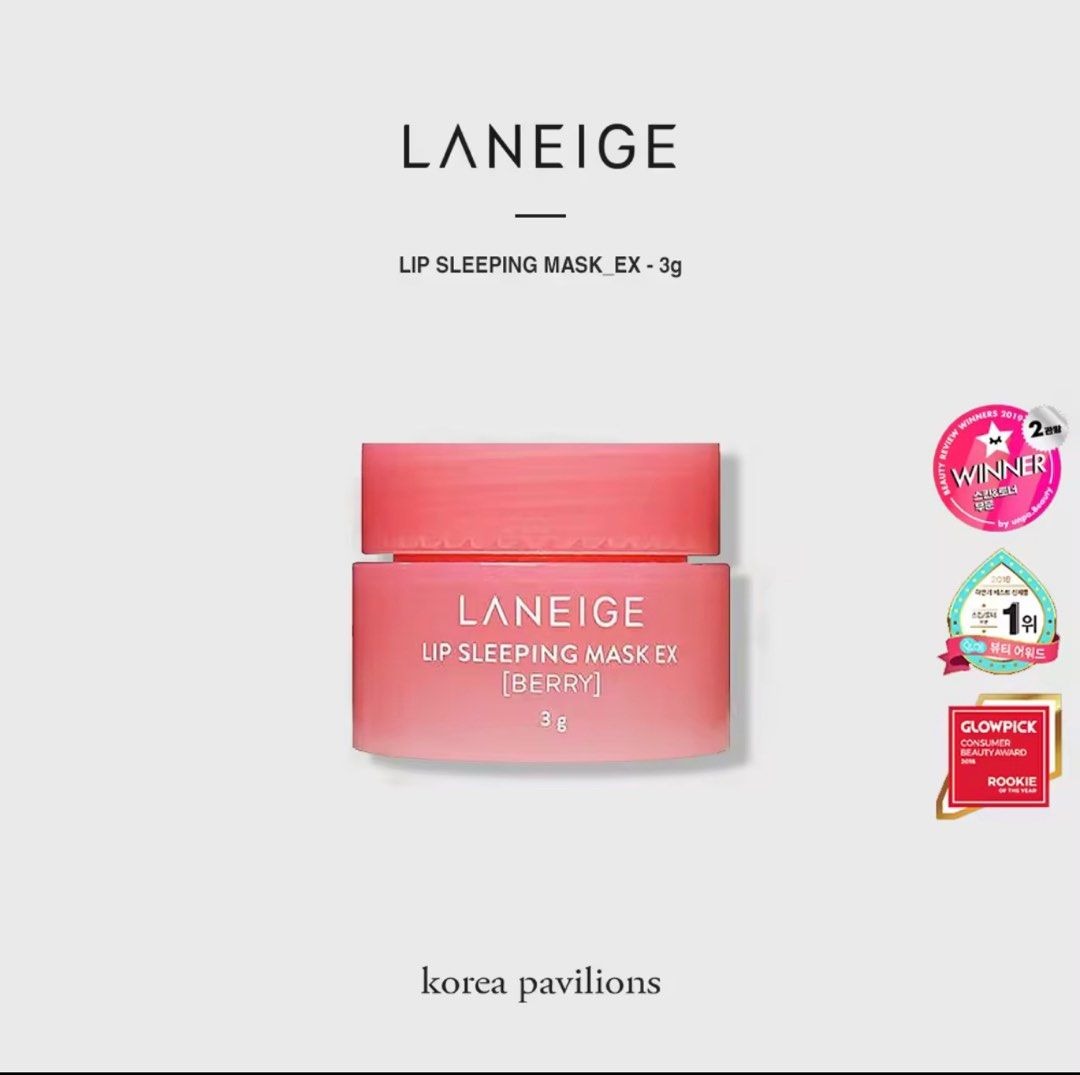 LANEIGE Lip Sleeping Mask EX 3g, Beauty & Personal Care, Face, Face ...