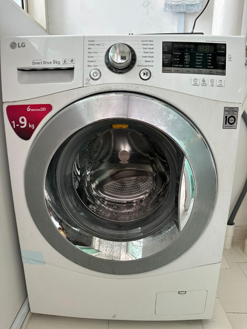LG 9kg Front Load Washer , TV & Home Appliances, Washing Machines and Dryers on Carousell