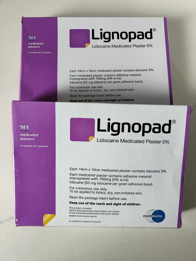 Lignopad medicated plaster, Health & Nutrition, Medical Supplies ...