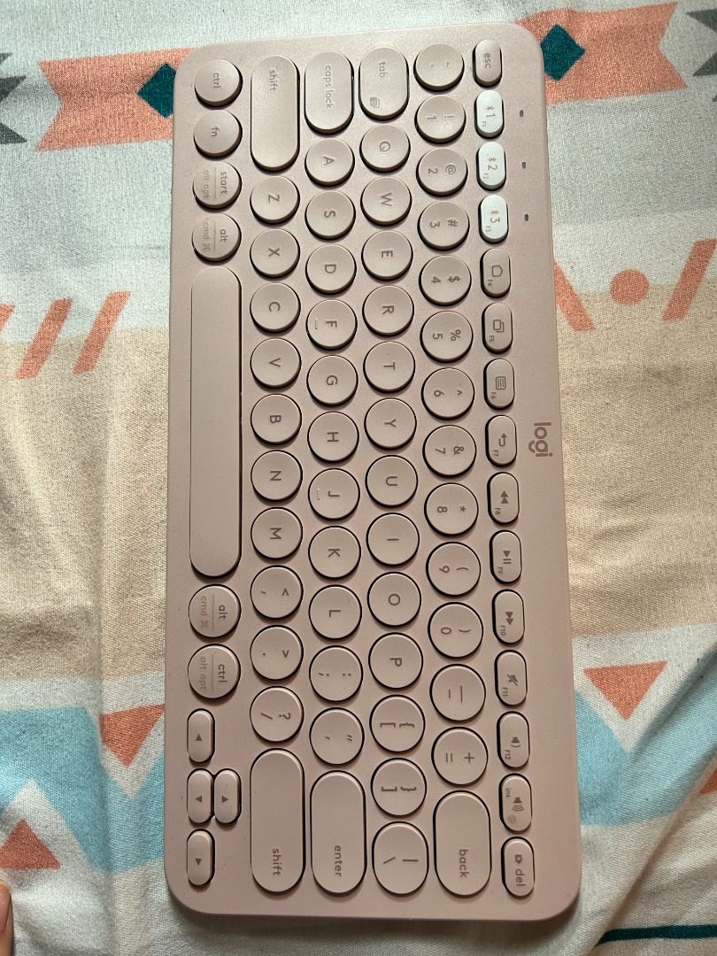 Logitech pink bluetooth keyboard model K380, Computers & Tech, Parts ...