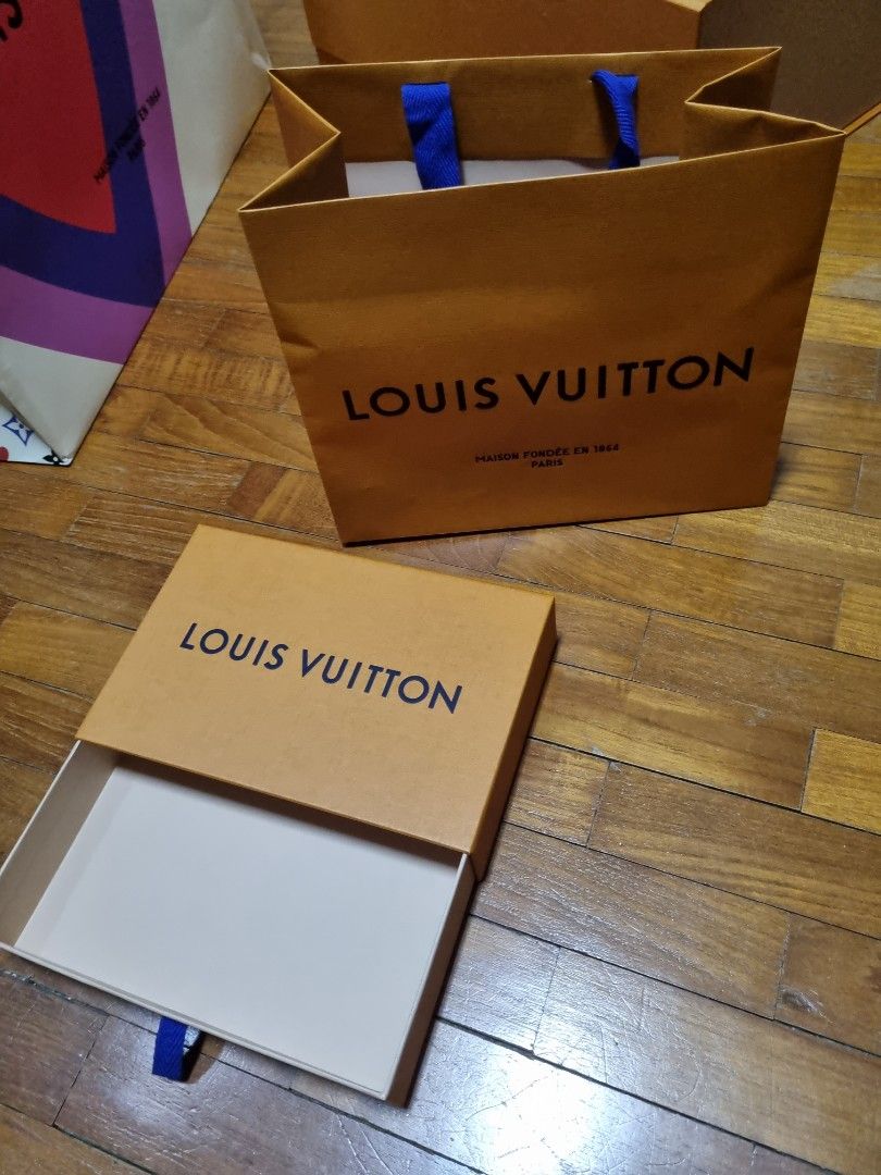 Lv box and paper bag, Luxury, Accessories on Carousell