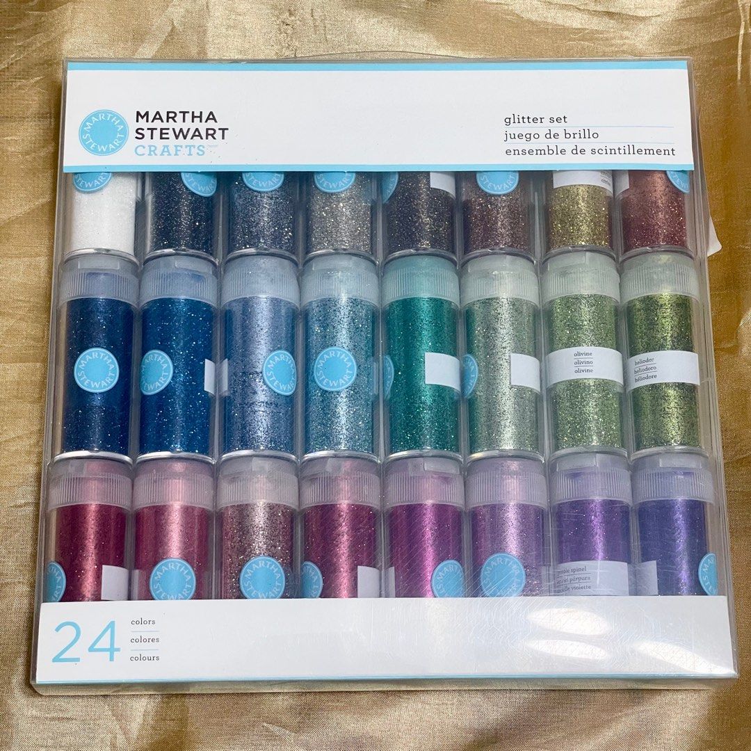 Martha Stewart Crafts - Glitter Set (24 colors), Hobbies & Toys ...