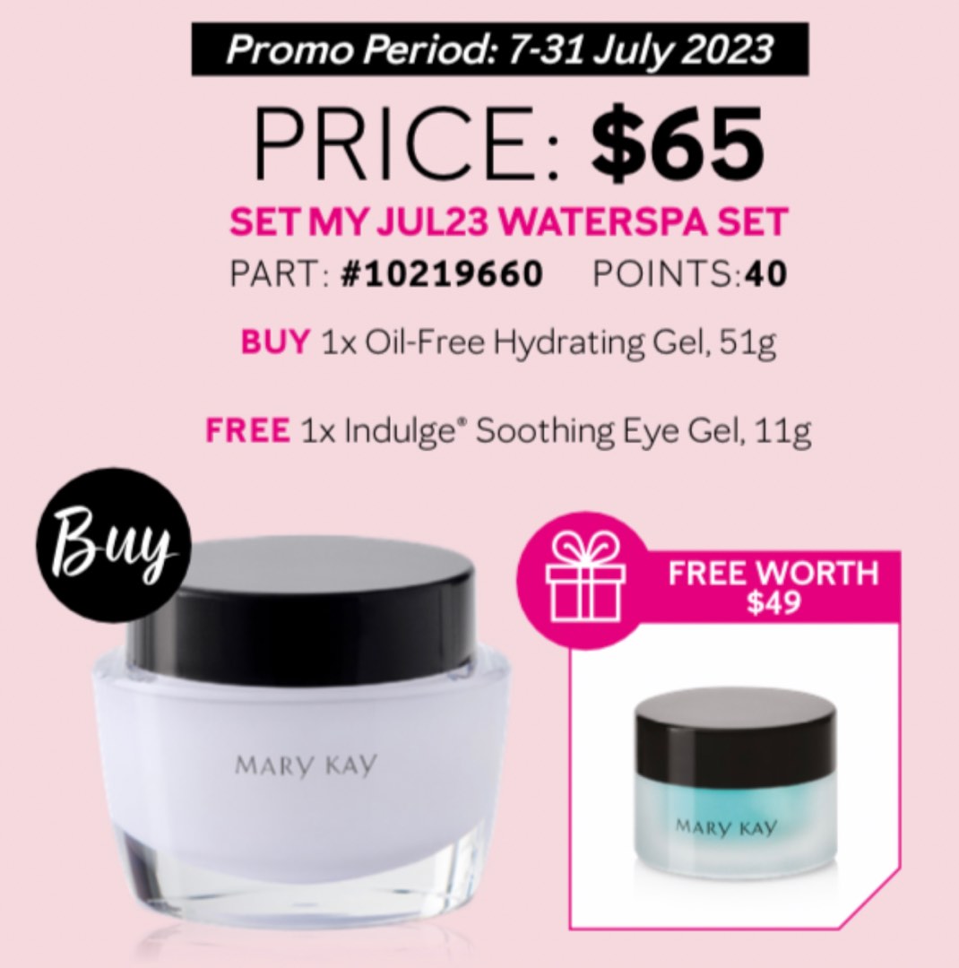 Mary Kay Oil Free Hydrating Gel Promo, Beauty & Personal Care, Face ...