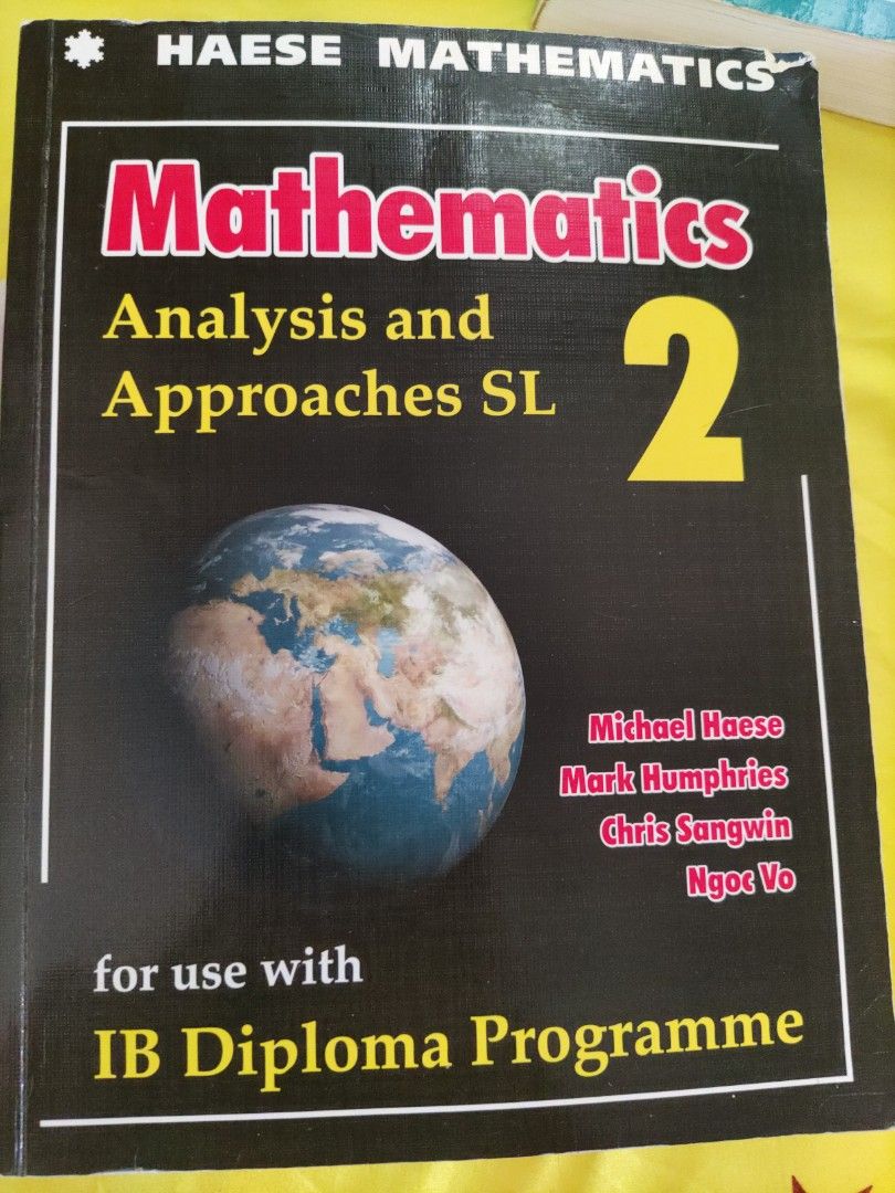 Mathematics analysis and approaches SL, 興趣及遊戲, 書本 & 文具, 教科書 - Carousell