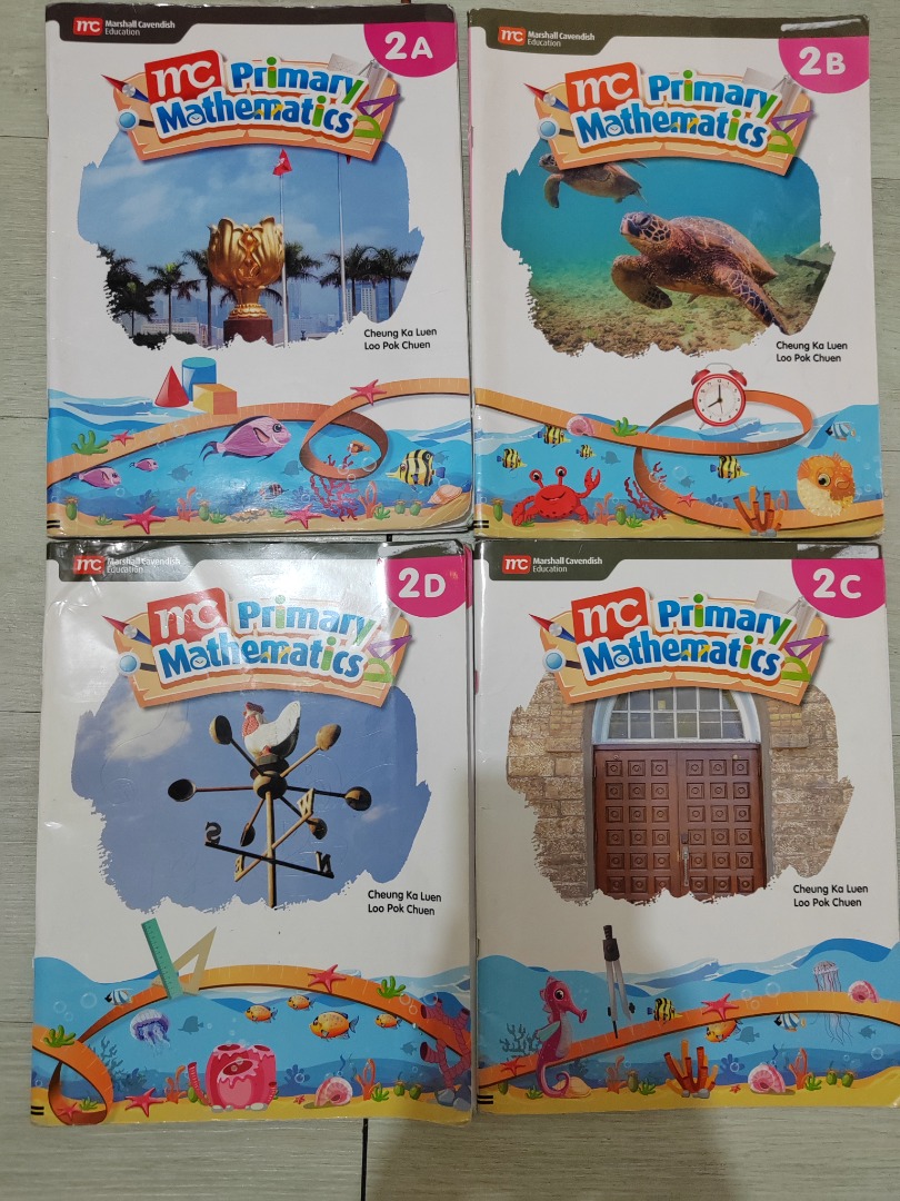 MC Primary Mathematics 2A,2B,2C,2D, 興趣及遊戲, 書本 & 文具, 教科書 - Carousell