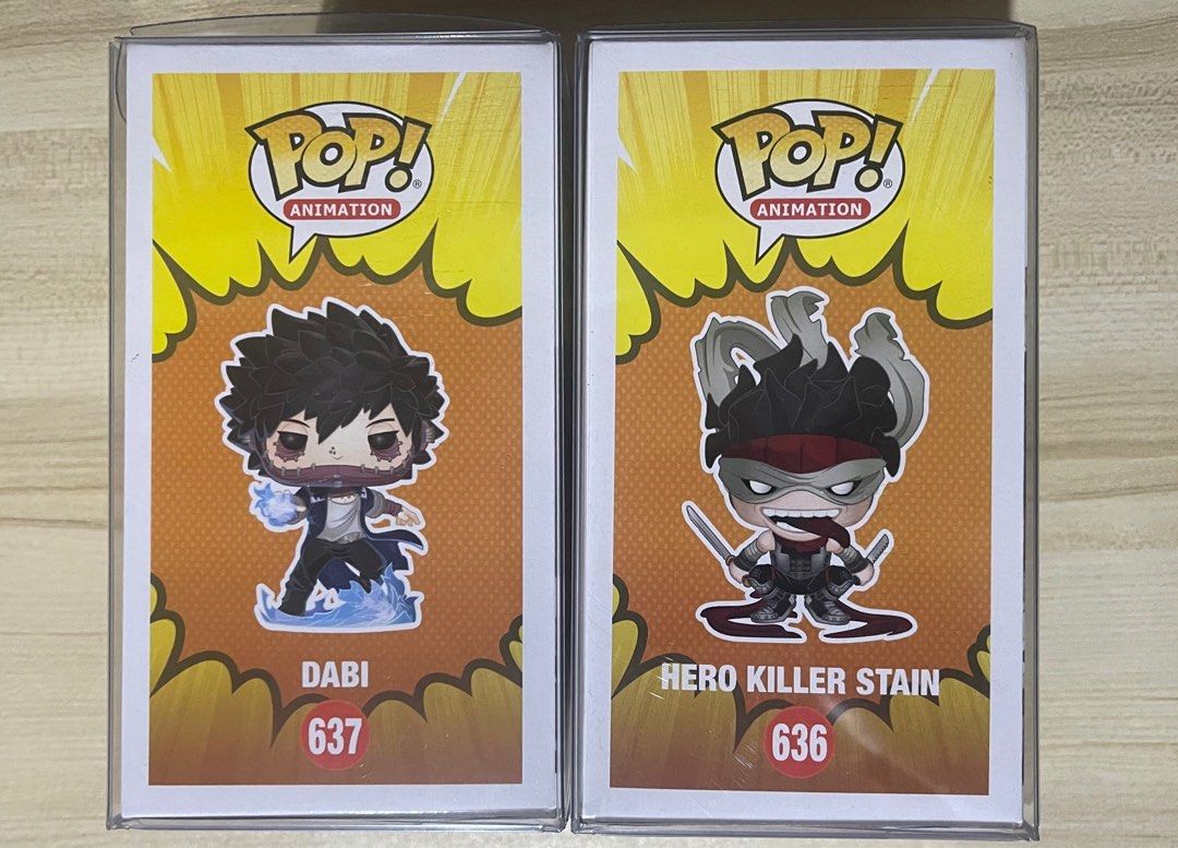 MHA Stain and Dabi Set 2019 Fall Convention FUNKO POP on Carousell