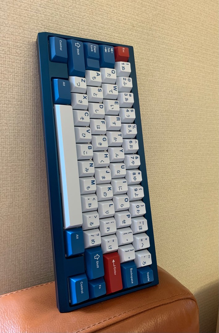 Midway 60 WKL navy blue custom mechanical keyboard, 電腦＆科技, 電腦周邊及配件, 電腦 ...