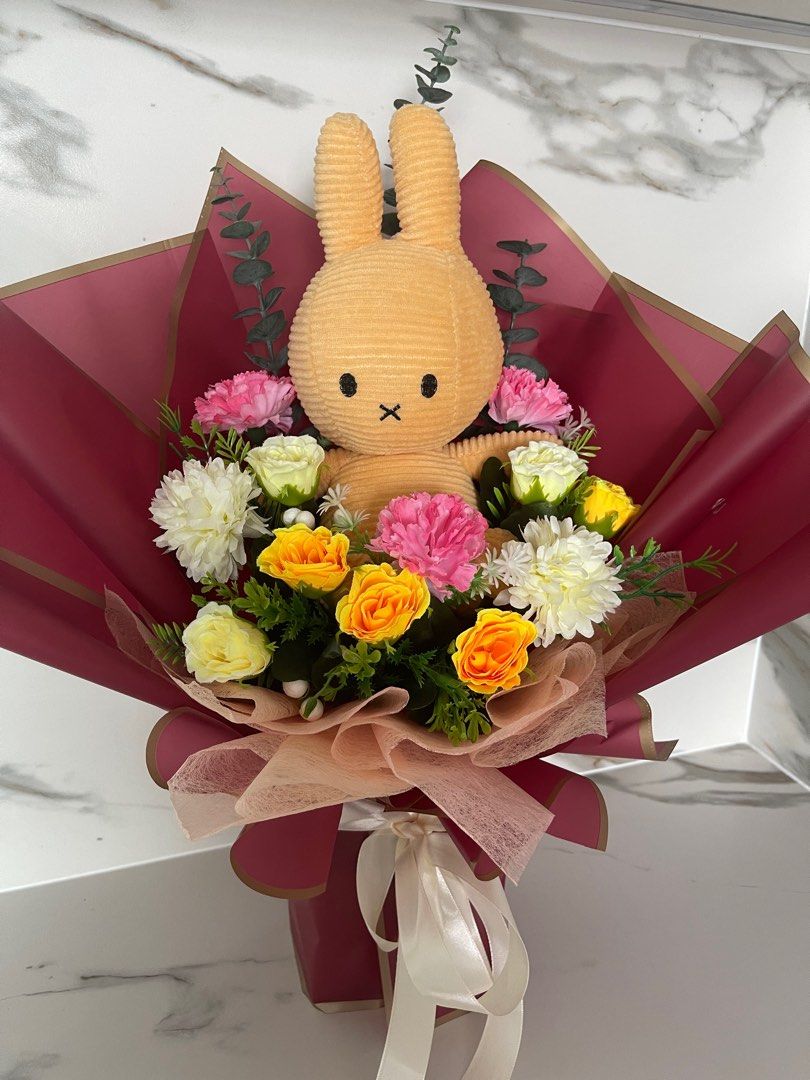 Miffy Flower Bouquet, Hobbies & Toys, Stationery & Craft, Flowers ...