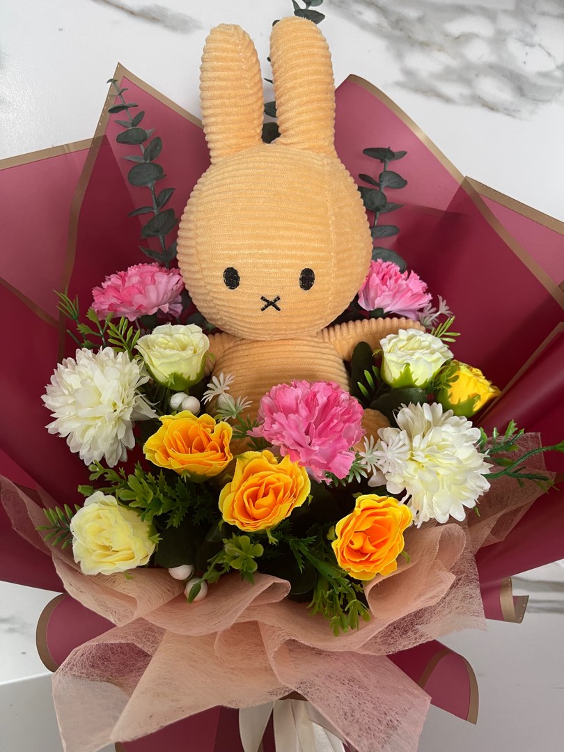 Miffy Flower Bouquet, Hobbies & Toys, Stationery & Craft, Flowers ...