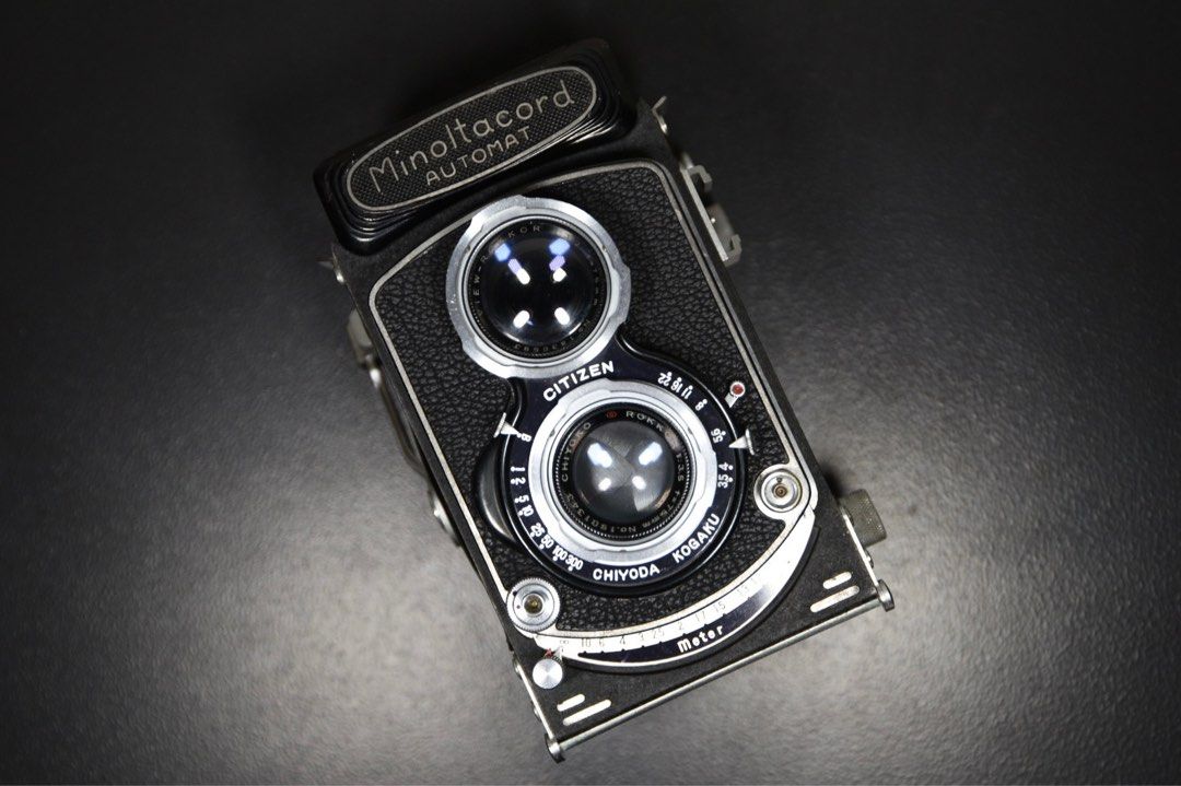 【經典古物】Minolta Minoltacord Automat 雙眼相機 銘機 中片幅 6x6 120 底片 TLR, 相機攝影, 相機在旋轉拍賣