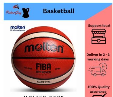 Molten GG7X Basketball Ball FIBA Official Indoor/Outdoor Basketball ...