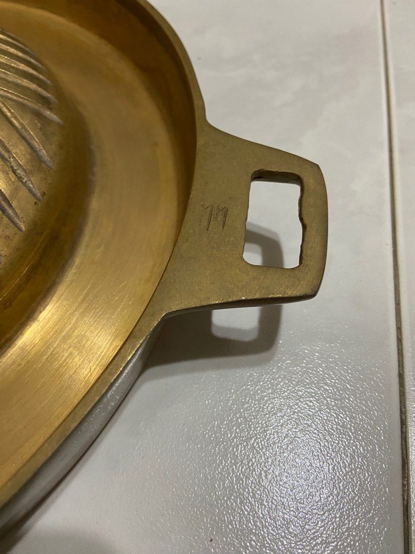 Mookata brass pan, Furniture & Home Living, Kitchenware & Tableware ...