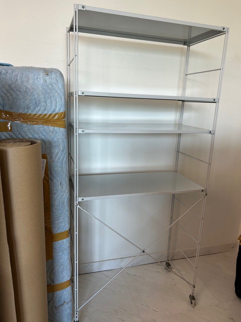 muji light grey steel shelf, Furniture & Home Living, Furniture, Other ...