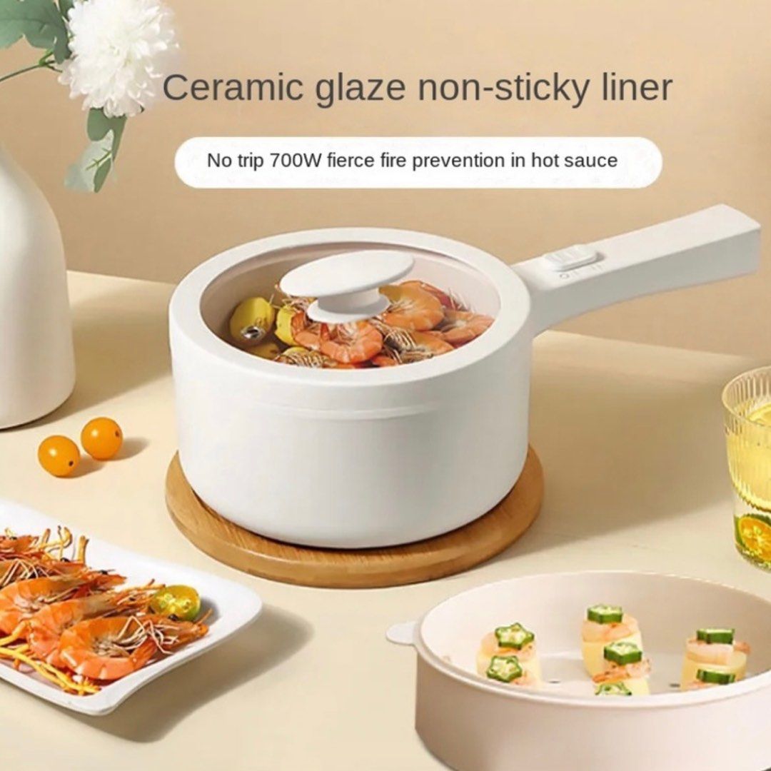 Multi-purpose Electric Cooker Cooking Pot with Steamer and Lid, TV ...