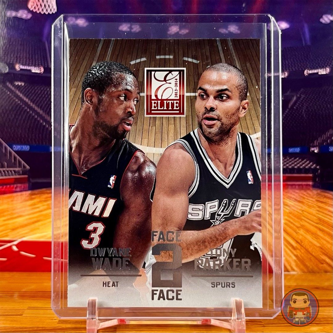 NBA Cards - Dwayne Wade and Tony Parker 2013-14 Panini Elite #1 (Face 2 ...