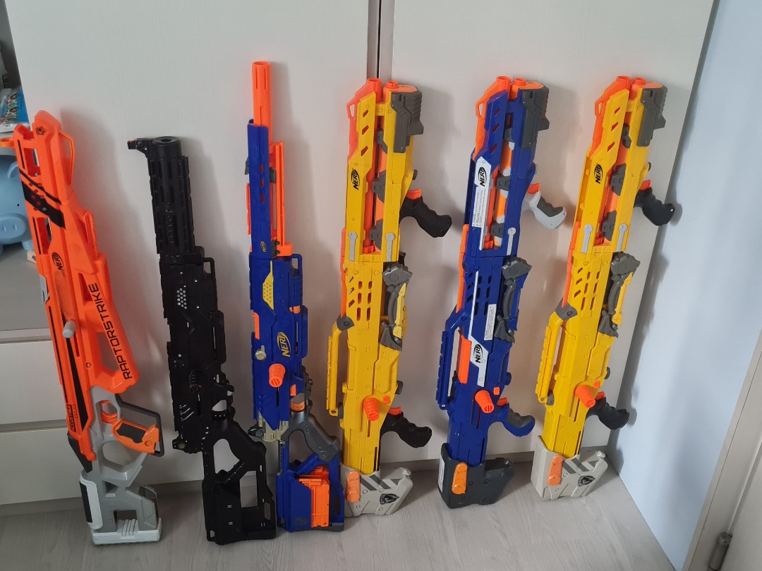 Nerf sniper rifle toy blasters/guns, Hobbies & Toys, Toys & Games on ...