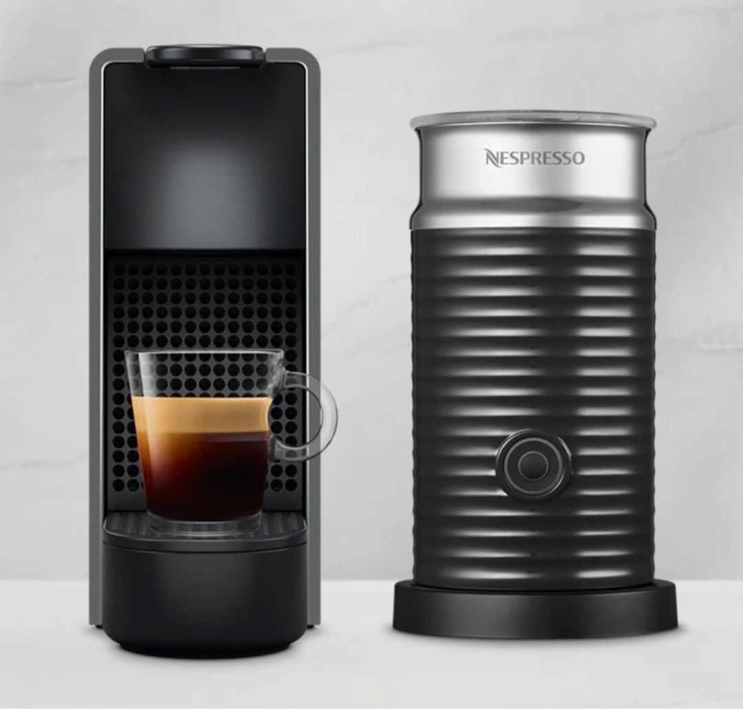 Nespresso Essenza Mini Intense Grey & Aeroccino Bundle, TV & Home ...