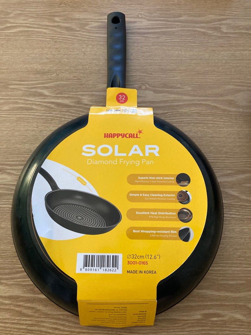 (NEW) Happy Call Diamond Frying Pan 32cm, Furniture & Home Living ...