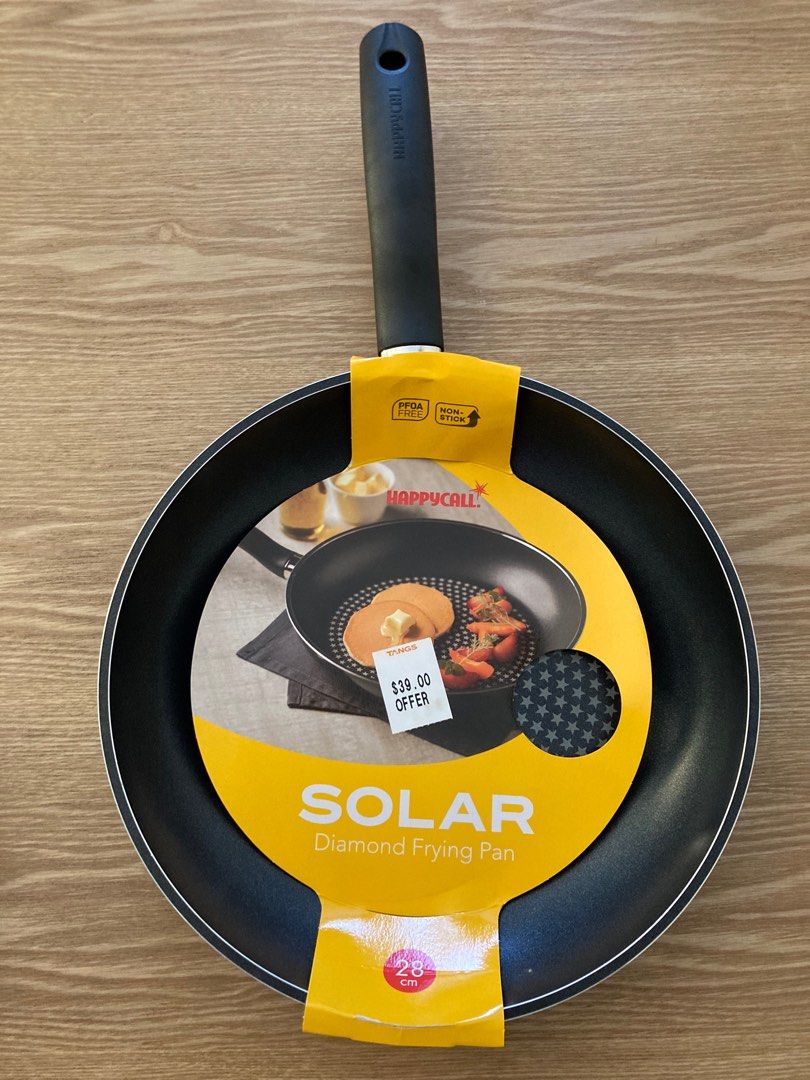 (NEW) Happy Call Diamond Frying Pan 32cm, Furniture & Home Living ...