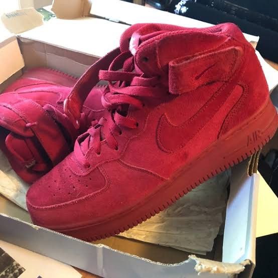 Nike Air force 1 mid gym Red (Suede/Gamusa) on Carousell