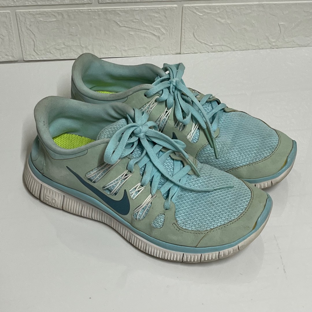 Nike Free Light Blue Sneakers on Carousell