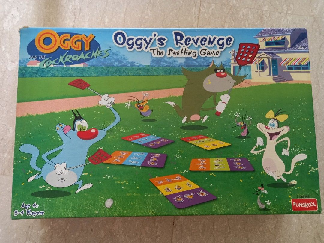 Oggy and the Cockraches Fun swatty game, Hobbies & Toys, Toys & Games ...