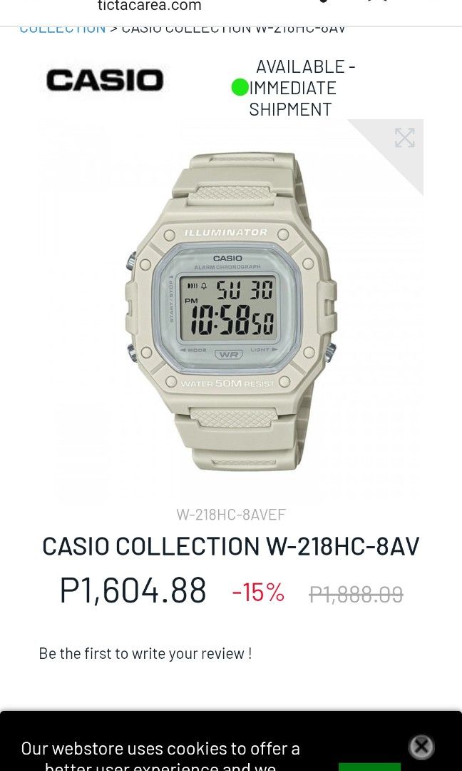 Original Casio illuminator water 50m resist on Carousell