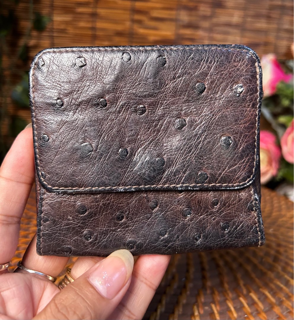 OSTRICH Genuine leather wallet, Luxury, Bags & Wallets on Carousell