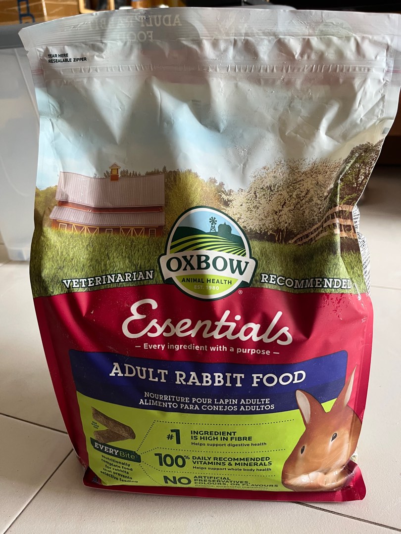 Oxbow Essential Adult Rabbit Food 10 lbs, Pet Supplies, Pet Food on ...