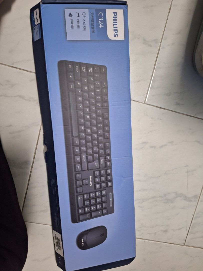 PhilipsC324 Wireless keyboard and mouse, Computers & Tech, Parts ...