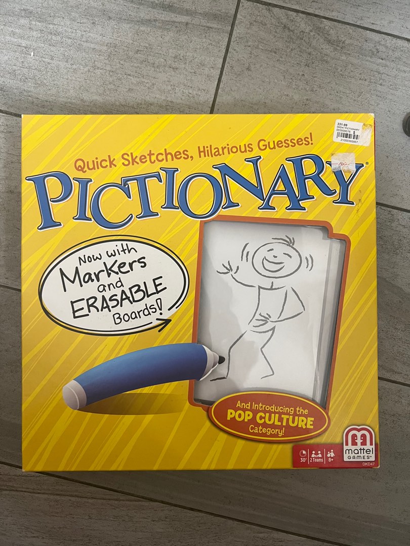 Pictionary Mattel games, 興趣及遊戲, 玩具 & 遊戲類 - Carousell