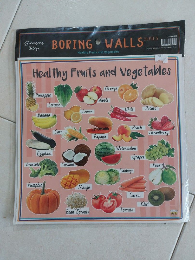 Picture charts learning for kids, Hobbies & Toys, Toys & Games on Carousell