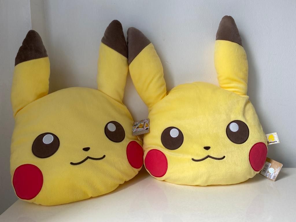 Pikachu Face Pokémon Cushion Plushies Original, Furniture & Home Living ...