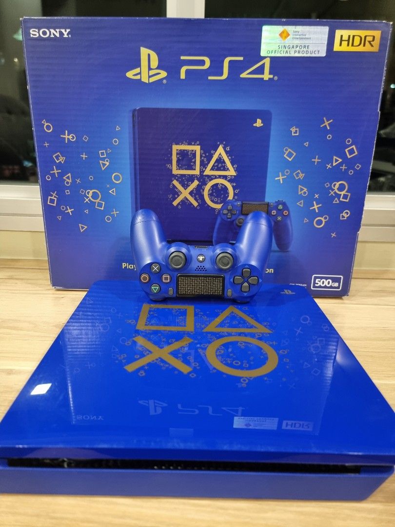 Playstation 4 Days Of Play Limited Edition(Blue/Gold), Video Gaming ...